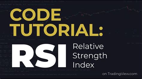 How To Code Rsi Pinescript Tradingview Code Along Tutorial Youtube