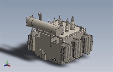S13 M 500010三相油浸式升压变压器 免费图纸 模型下载 懒石网