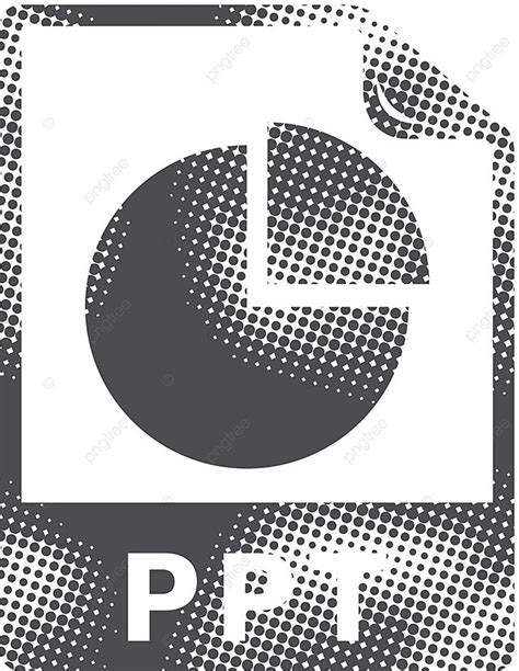 Halftone Icon Presentation File Format Banner Business Documents Vector