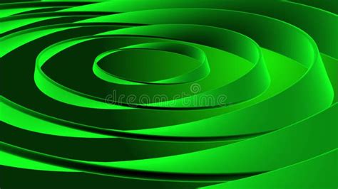 Abstract Green Background Rotating Curved Rings Seamless Loop 3d Render Stock Footage Video Of
