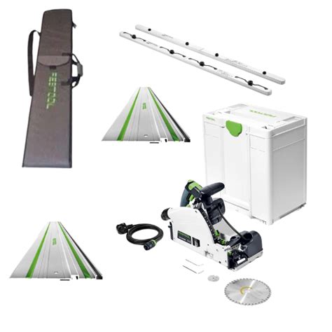 Festool 5767338x4 Kit 240volt Plunge Cut Saw Connecting Bars Guide