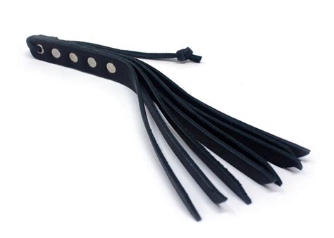 10 Mini Slapper Whip Black Etsy