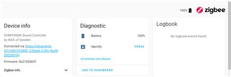 Zha Symfonisk Sound Controller No Response In Logbook Hardware Home Assistant Community