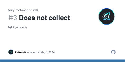 Does Not Collect Issue Fairy Root Mac To M U GitHub