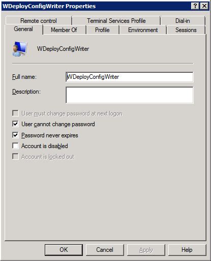 WDeployConfigWriter Account Issues Trouble Shooting Web Deploy 2 0 With Lessons Learned