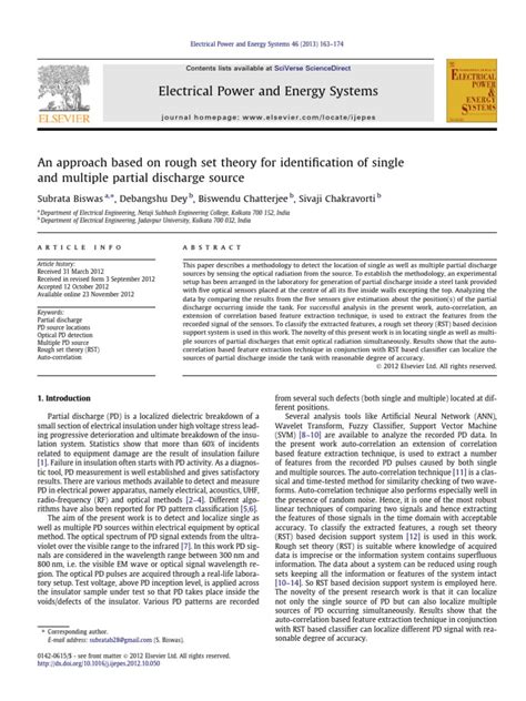 an approach based on rough set theory for identification of single and