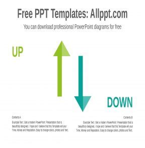 mẫu powerpoint up down arrows powerpoint diagram template