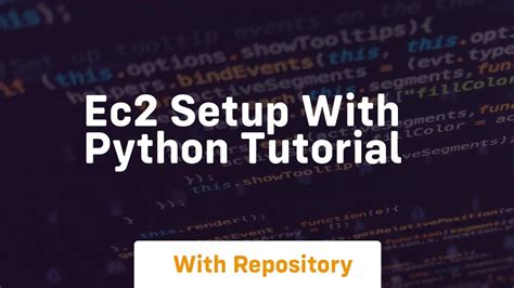 Ec2 Setup With Python Tutorial Youtube
