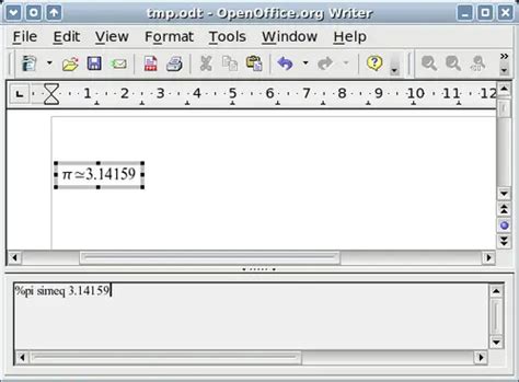 OpenOffice Writer x Example π
