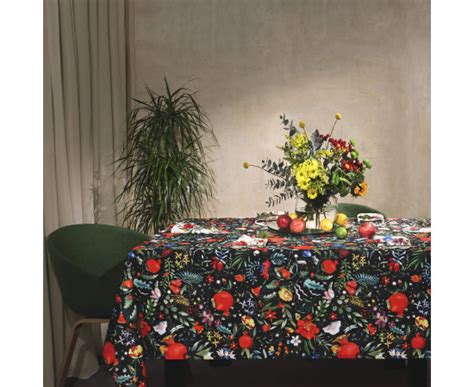 სუფრა ბროწეულების ბაღი შავი