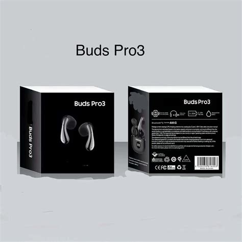 Buds Pro3 Wireless Sports Earbuds 9D Stereo Headset For Smartphones With Factory Package From