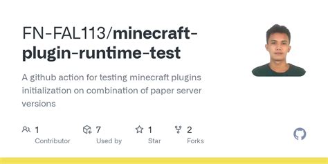 Github Fn Fal113minecraft Plugin Runtime Test A Github Action For Testing Minecraft Plugins