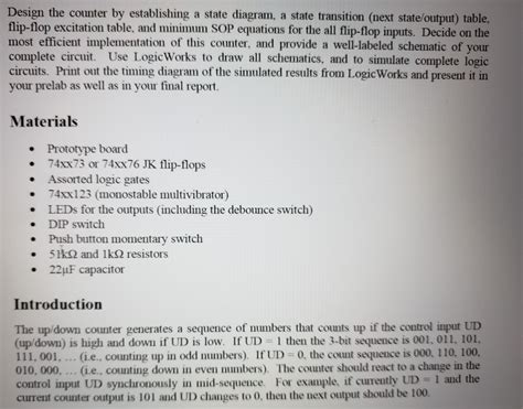 Solved Design The Counter By Establishing A State Diagram A Chegg Com