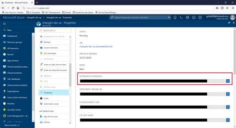 Kosd Series Ip Addresses Of Our Azure App Services That Need To Be