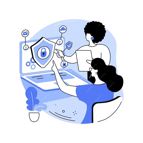 Premium Vector Information Security Consultant Isolated Cartoon