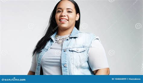 Plus Size Model In Studio Shoot Stock Image Image Of Pretty Girl