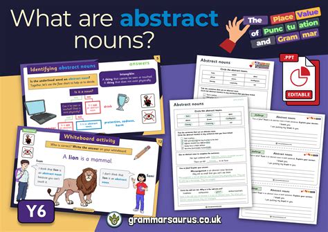 Year The Place Value Of Punctuation And Grammar What Are Abstract Nouns Grammarsaurus