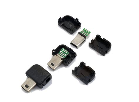 Mini Usb 10 Pin Male Right Angle Connector 1pc With Housing