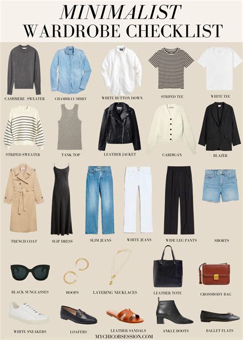 Minimalist Wardrobe Checklist The Essentials For A Functional