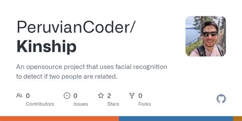 Github Peruviancoderkinship An Opensource Project That Uses Facial Recognition To Detect If
