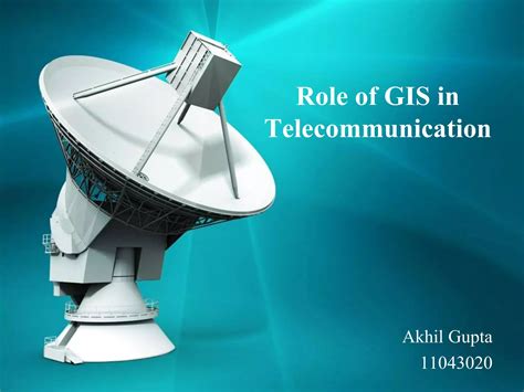 Role Of Gis In Telecommunications Pptx Computer Networking Computing