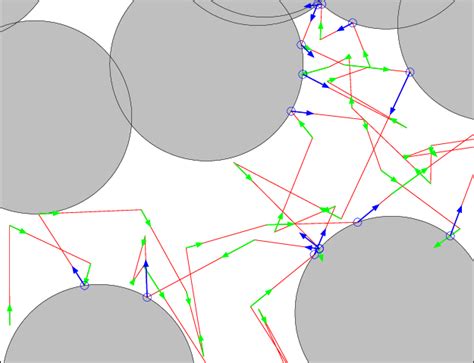 Color Online Typical Particle Trajectory In Two Dimensions