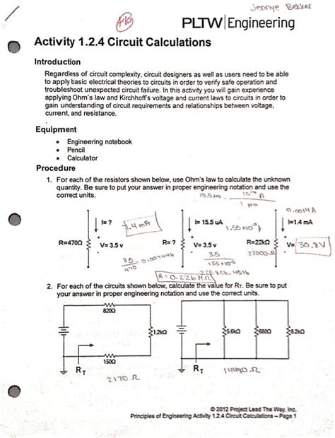 activity 1 2 4 circuit calculations