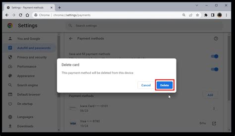 How To Delete Saved Cards In Chrome Tab TV