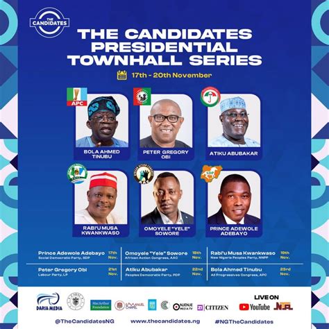 Live Fact Check Daria Media Presidential Town Hall Commences With Sdp