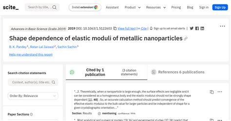 Shape Dependence Of Elastic Moduli Of Metallic Nanoparticles [scite