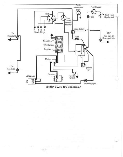 Ford 600 12 Volt Converison Wiring Diagram My Tractor Forum