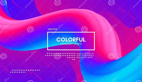 Abstract 3d Background Colorful Wave Fluid Shape Stock Vector Illustration Of Cover