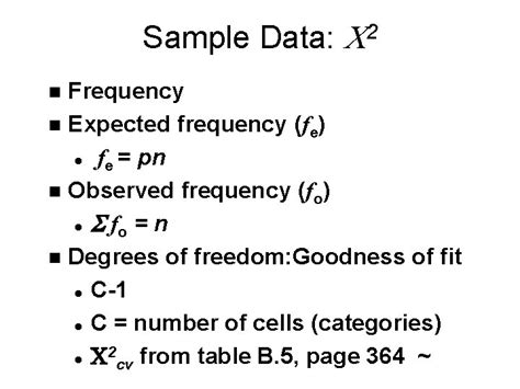 Nonparametric Tests Chi Square 2 Lesson 16 Parametric