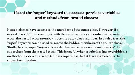 Ppt Super Keyword In Java Powerpoint Presentation Free Download Id