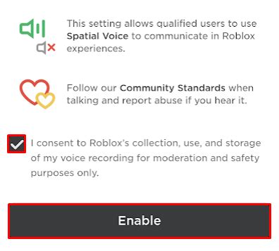 ROBLOX How To Enable Use Voice Chat Roblox Den