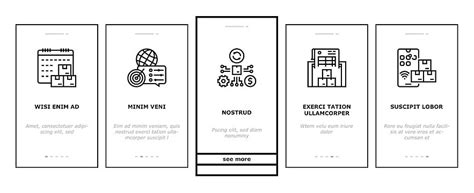 Supply Chain Management System Onboarding Mobile App Page Screen Vector Template Download On Pngtree