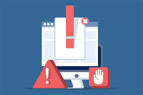 Online Fraud Warning Concept Data Warning Message Or Exclamation Mark Danger Warning Cyber Risk