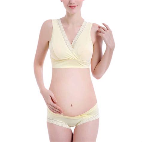 Hoksml Nursing Bras Matching Panties Pregnant Womens Sexy Ultra Thin