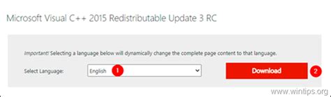 How To Install Visual C 2015 Runtime Libraries