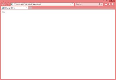 BELAJAR HTML Mempelajari Dasar Kerangka HTML Awonapa Website Dan Blogging