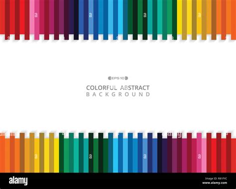 Abstract Of Colorful Stripe Line Background With Copy Space Vector Eps10 Stock Vector Image