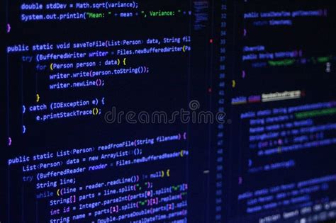 Computer Code Programming Language Coding Close High Resolution Photo