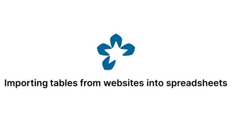 Importing Tables From Websites Into Spreadsheets Dariah Campus