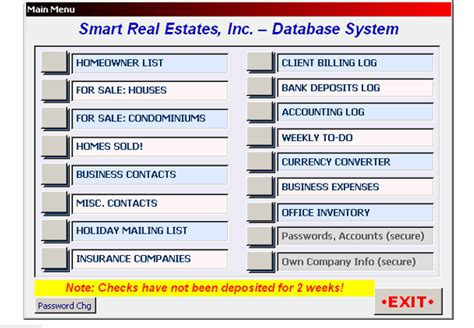 Database Samples Switchboards And Main Menus Page 1
