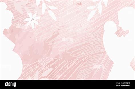 Pregnancy And Motherhood Modern Banner With Copy Space White
