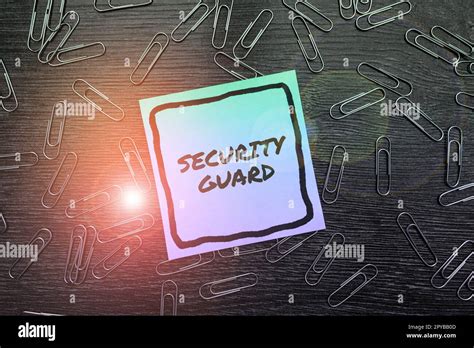 Text Showing Inspiration Security Guard Concept Meaning Tools Used To