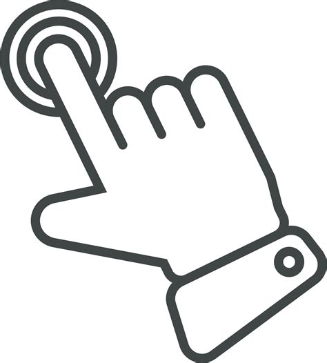Hand Cursor Icon Clip Art 21996787 Png