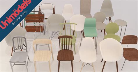 Chairs And Tables Vol 1 3d Furniture Unity Asset Store