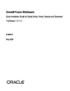 Fillable Online Oracle Weblogic Fillable Pdf Form Fax Email Print PdfFiller