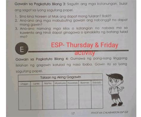 Gawain sa Pagkatuto Bilang 3 Sagutin ang | StudyX